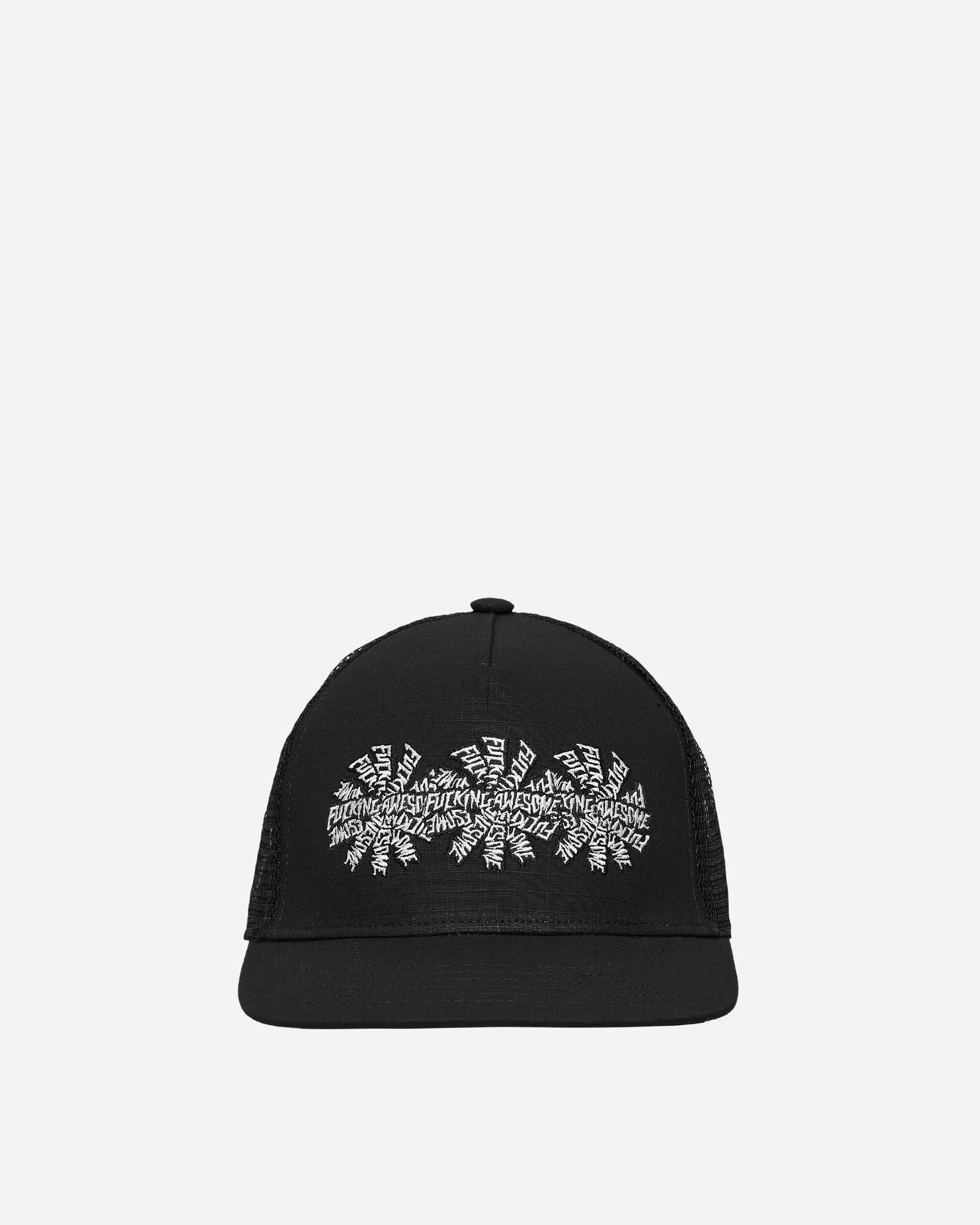 Three Sprial Trucker Hat Black – Slam Jam®