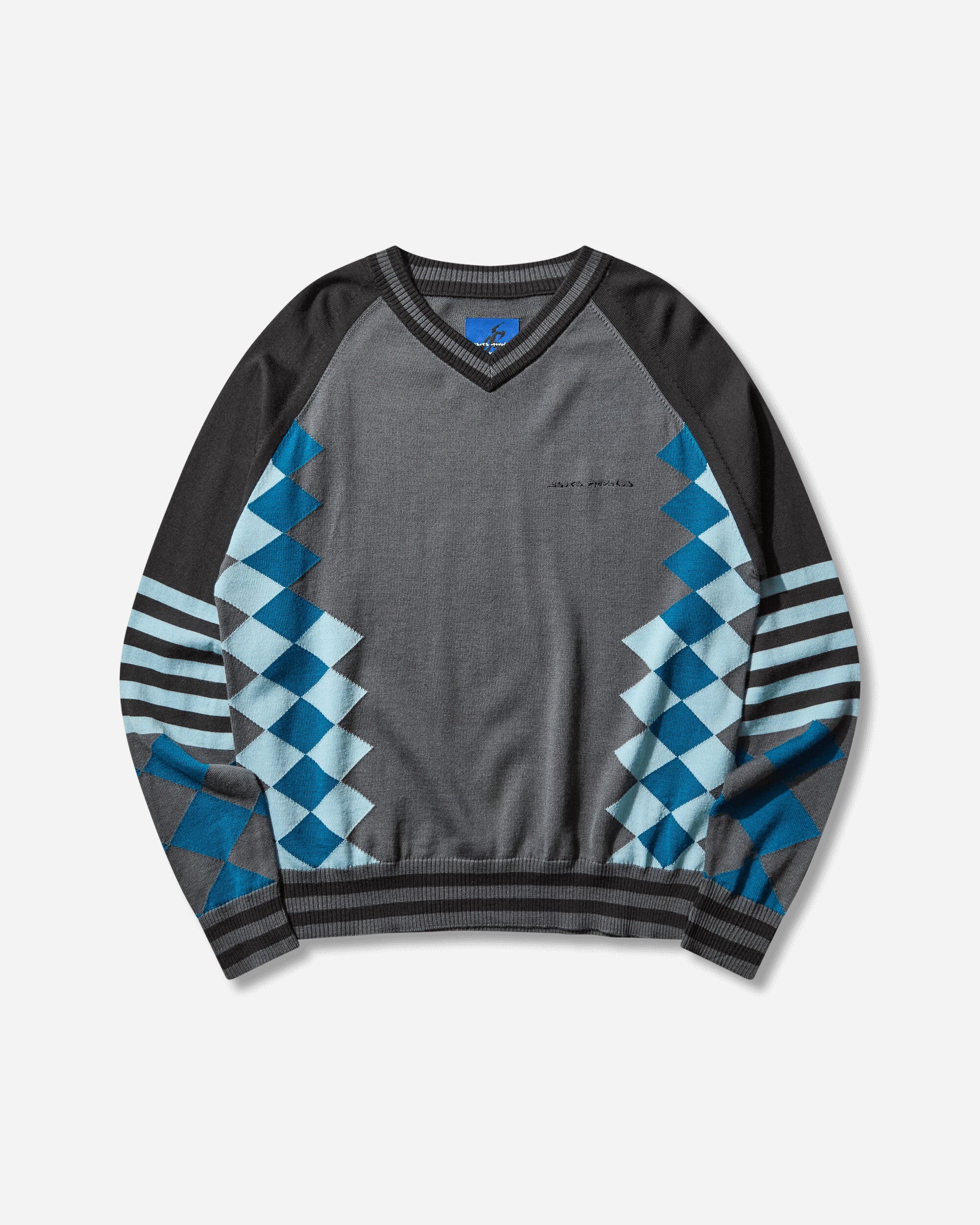 Novalis Laricoid Knit Jumper Anchor Grey / Sky – Slam Jam®