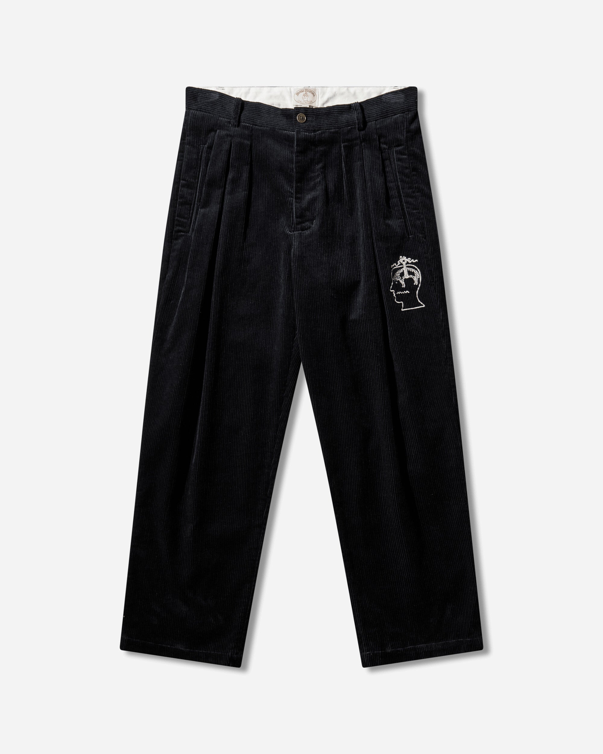 Brooks Brothers California Pleated Corduroy Trousers Midnight Blue ...