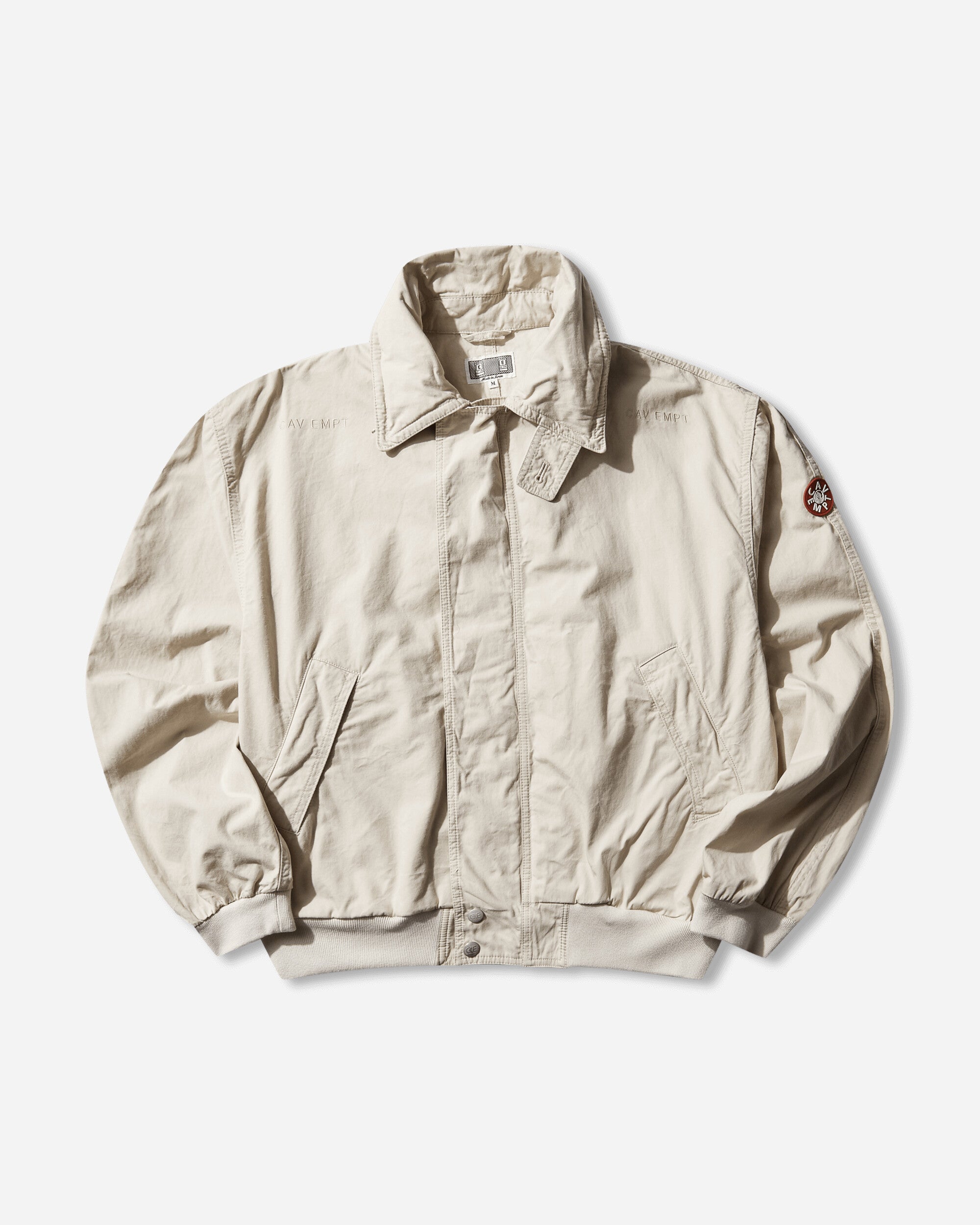Men's Washed Cotton Light Zip Jacket Beige – Slam Jam®
