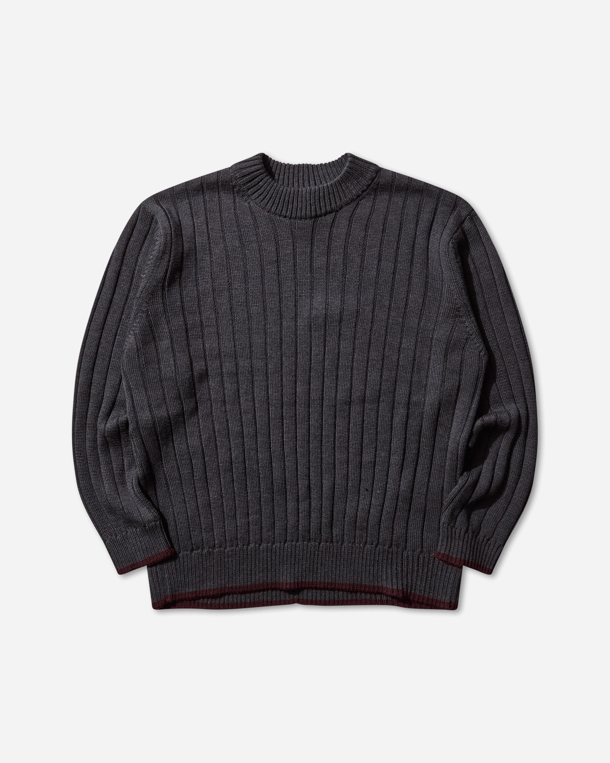 Men's Rib Crew Neck Workwear Dark Grey – Slam Jam®