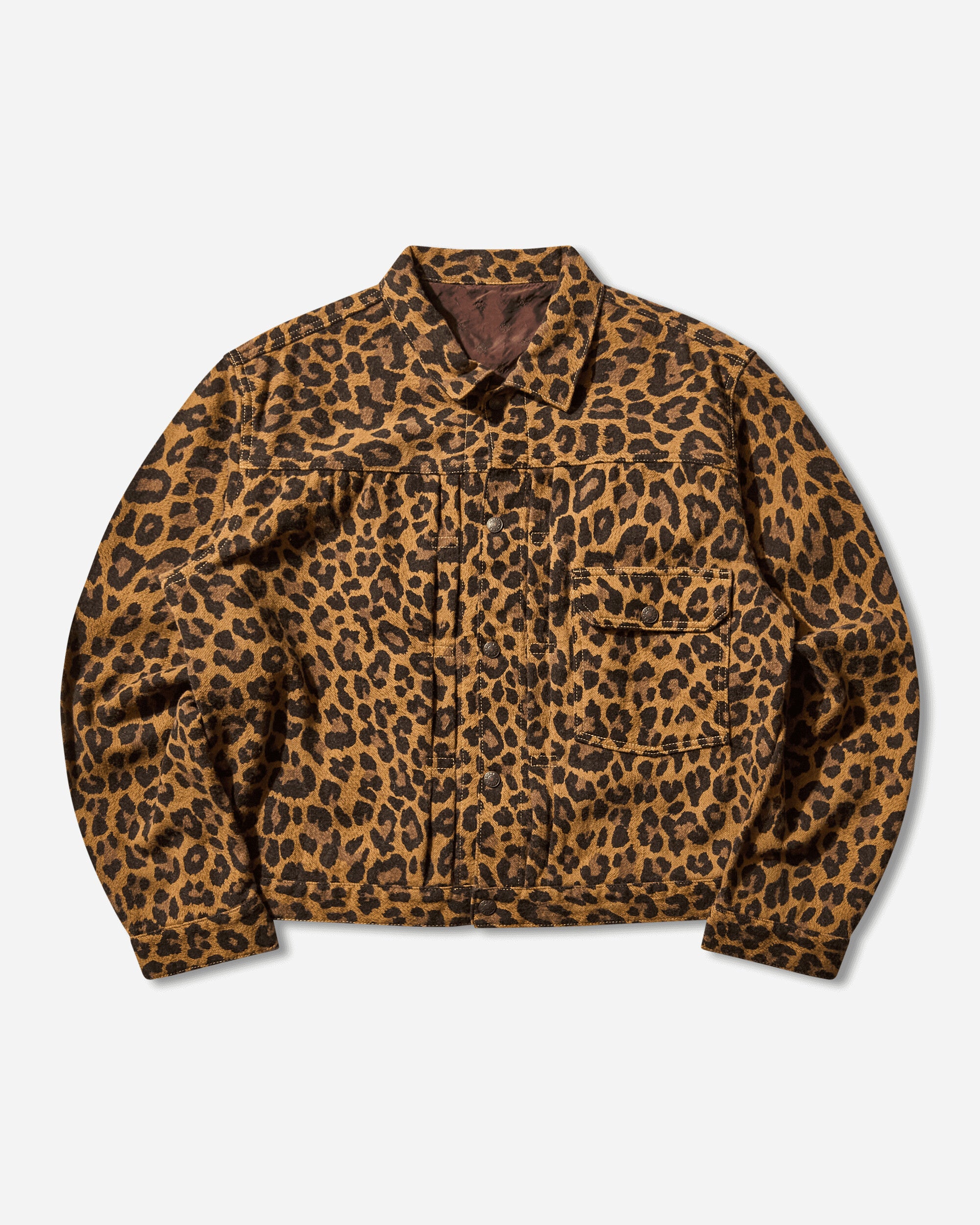 Men's Twill Aging-Wool Leopard 1st Jacket Brown – Slam Jam®