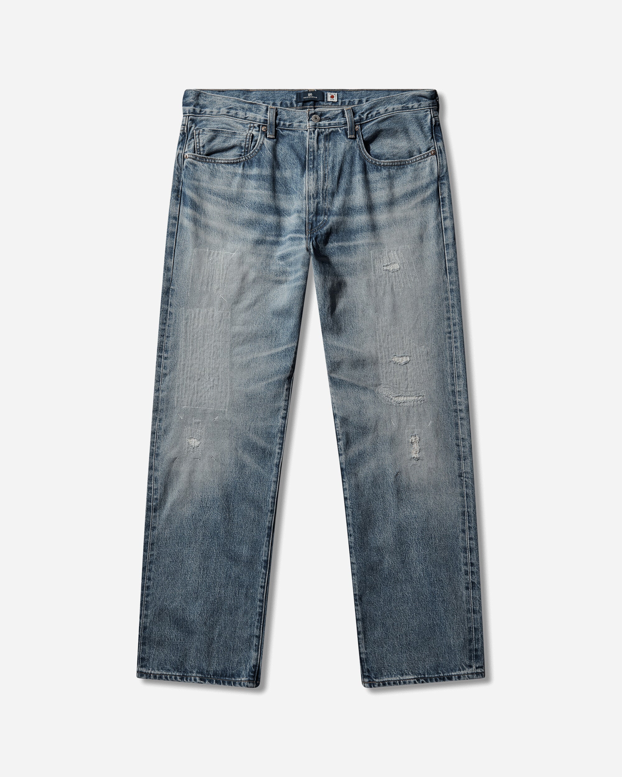 Men's Blue Tab Anchor Relaxed Jeans Blue – Slam Jam®
