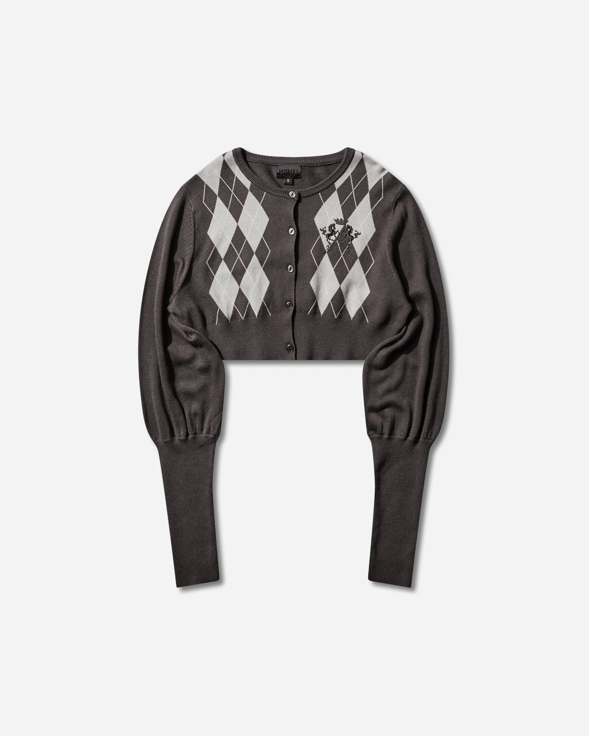 Women's Bubble Cardigan Grey Argyle – Slam Jam®