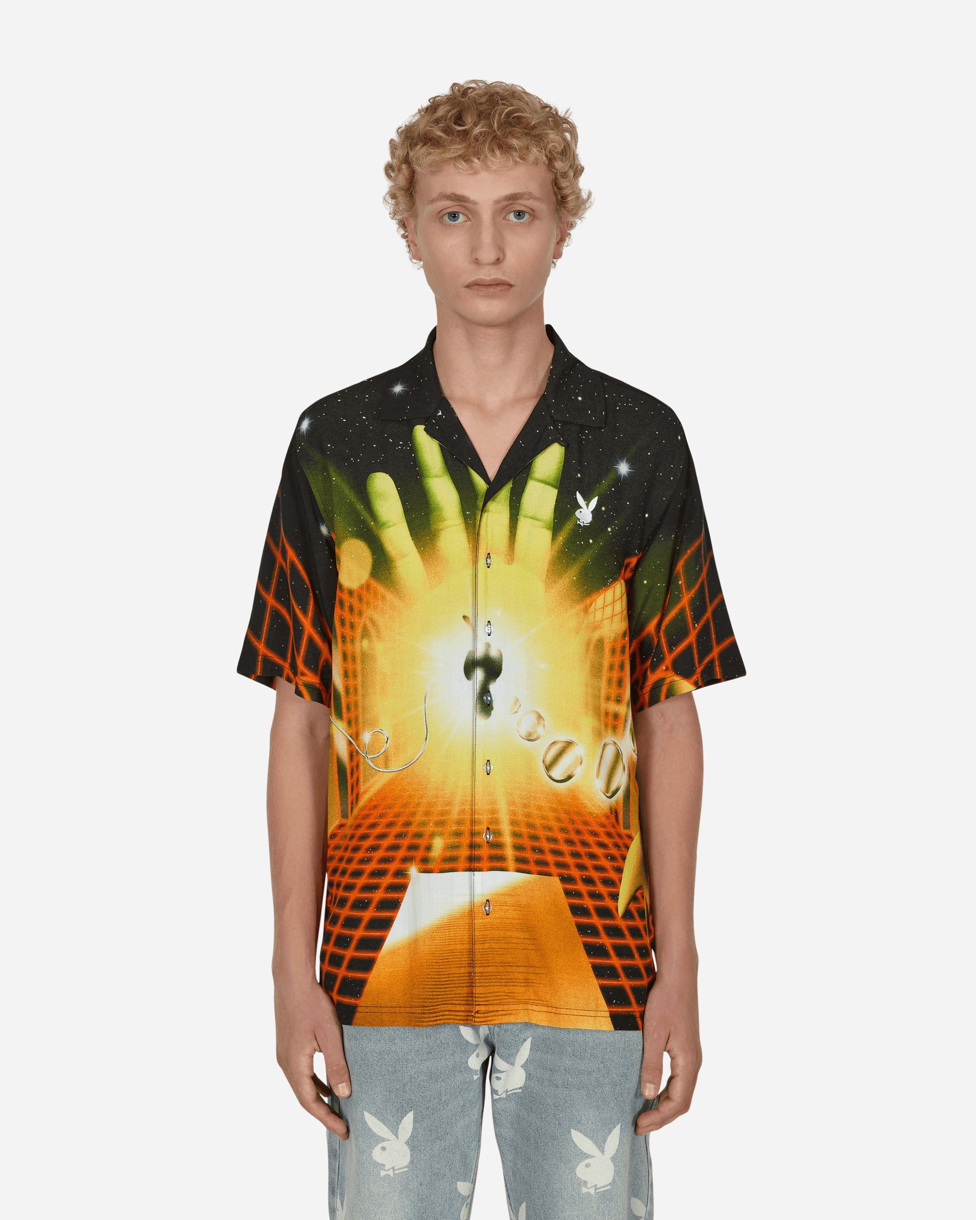 Playboy Solar Button Down Shirt Orange – Slam Jam®