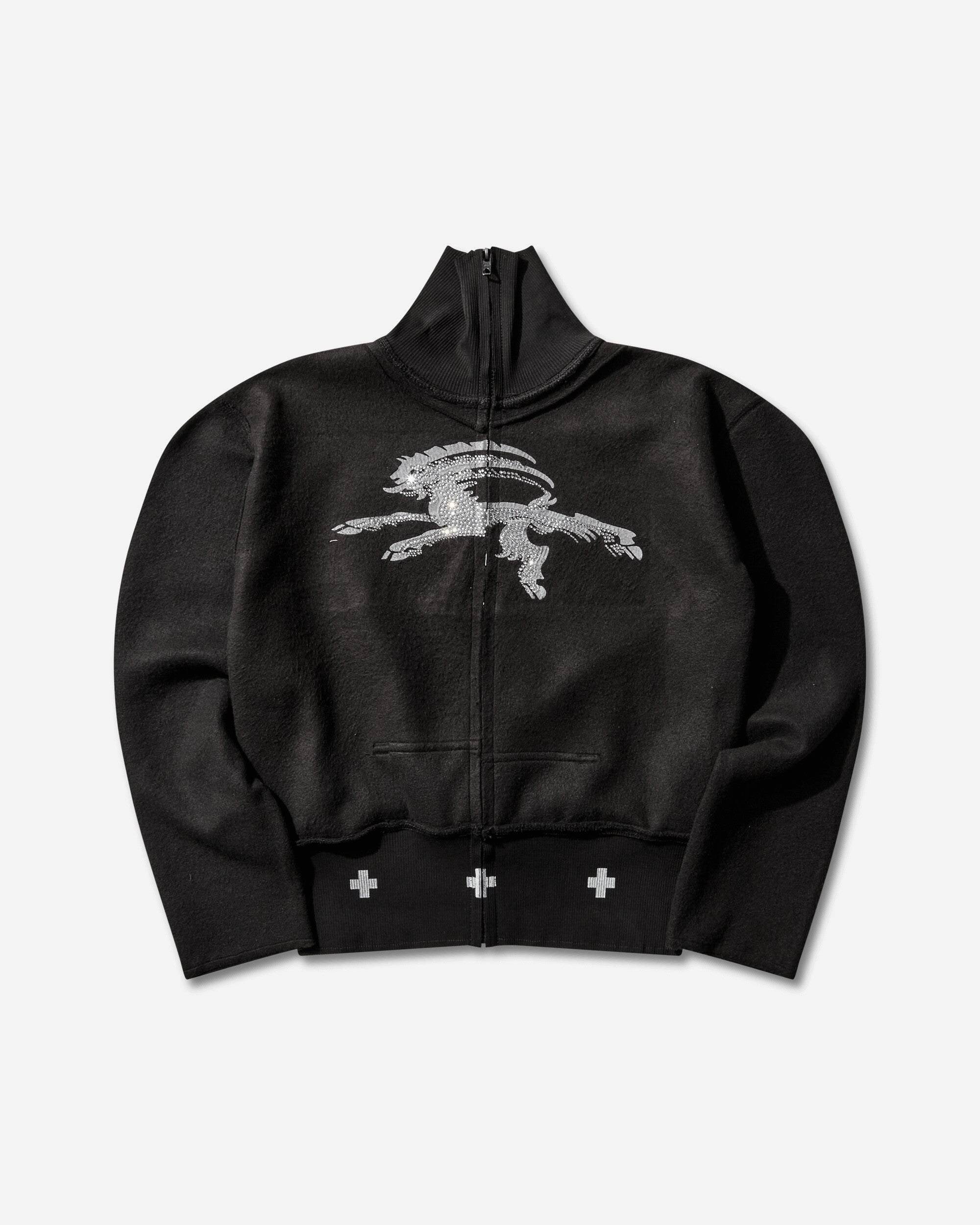 Women's Inside Out Zip Up Fleece Sweatshirt Black – Slam Jam®
