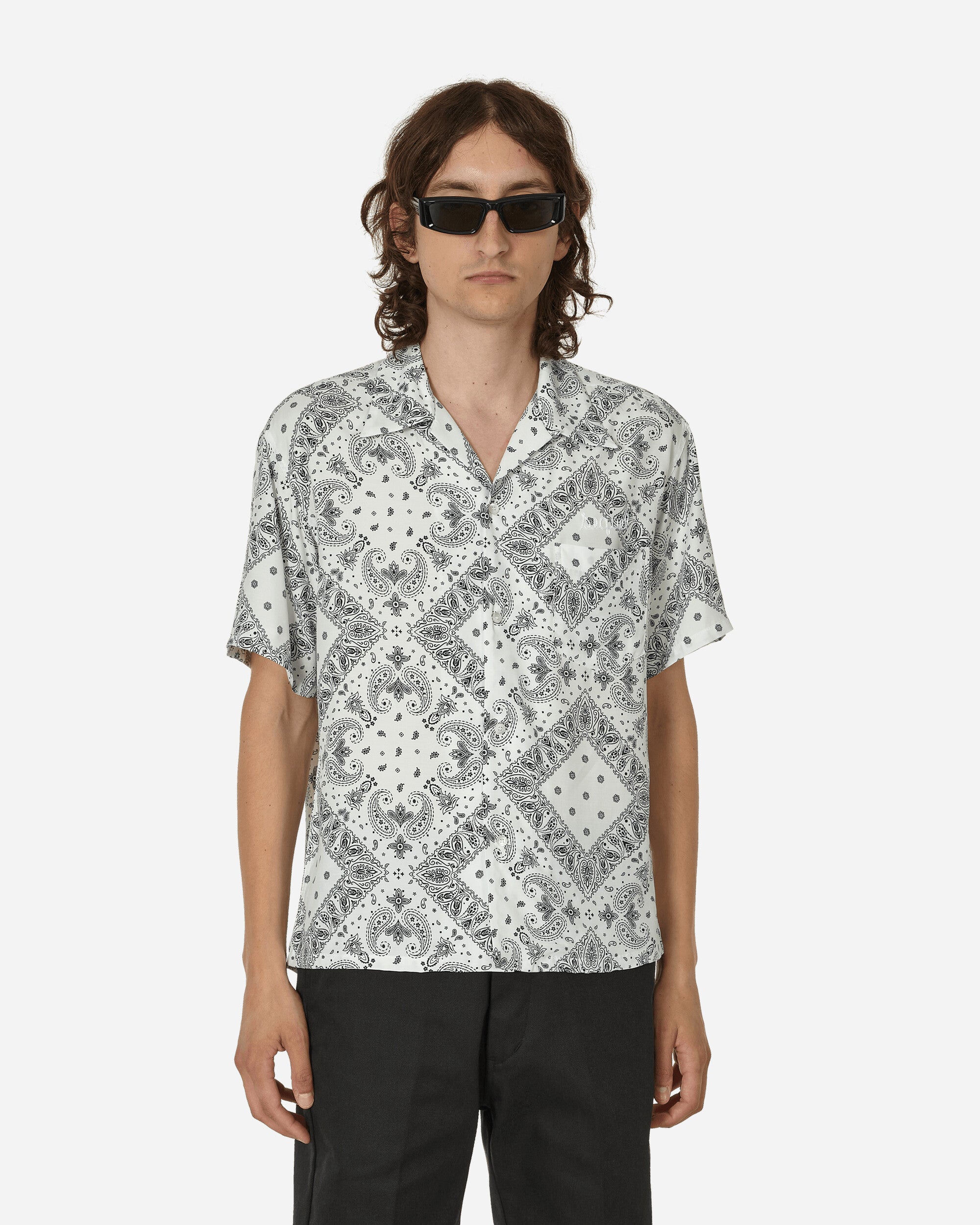 Open Collar Shirt White – Slam Jam®