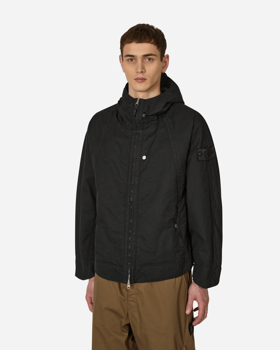 Stone Island Shadow Project Cotton Nylon Ripstop-TC Short Parka Black